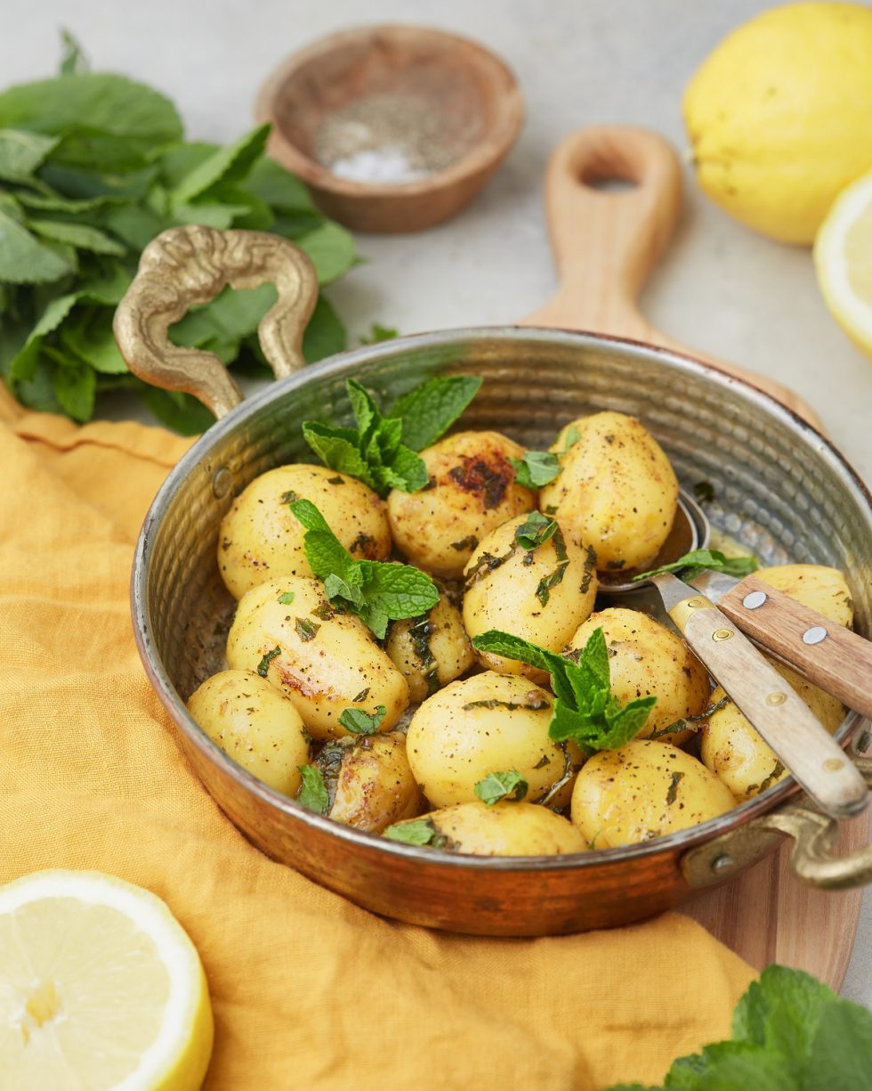 972- Lemon and Mint Baby Potatoes / بطاطس صغيرة بالليمون والنعناع ...